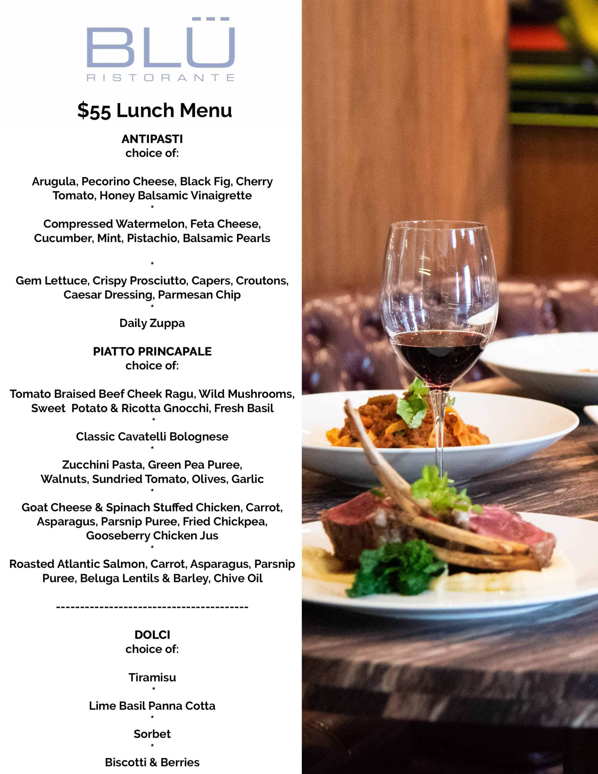 Blu Ristorante | Menu